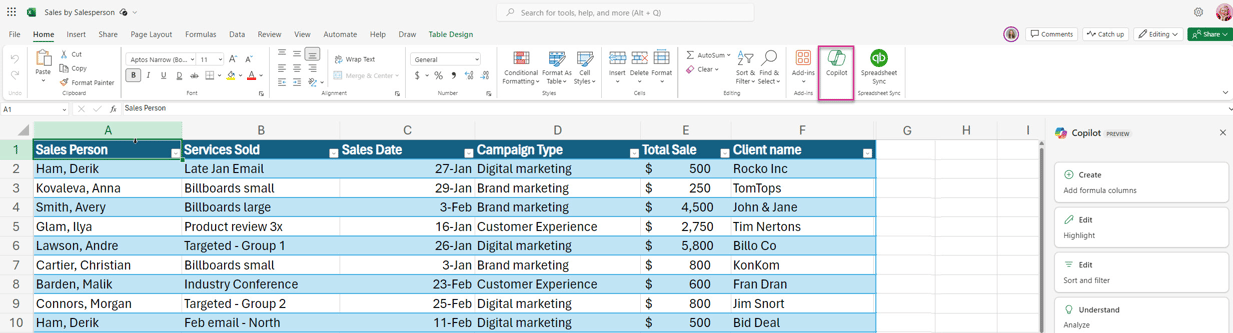 Using Microsoft Copilot In Excel